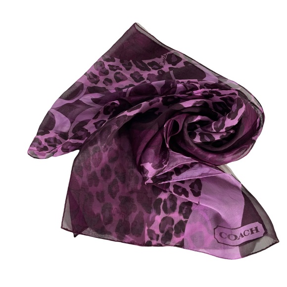 Coach | Accessories | Coach Long Rectangular Shape Animal Print Wine ...